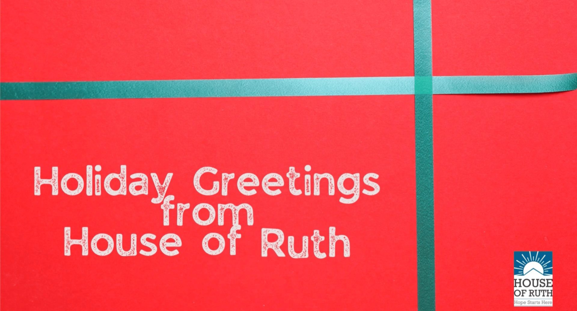 Holiday Greetings from Sandra, House of Ruth President - House of Ruth